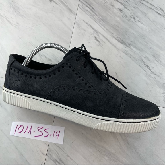 Born | Shoes | Born Black Suede Leather Cap Toe Lace Up Oxford Sneakers ...